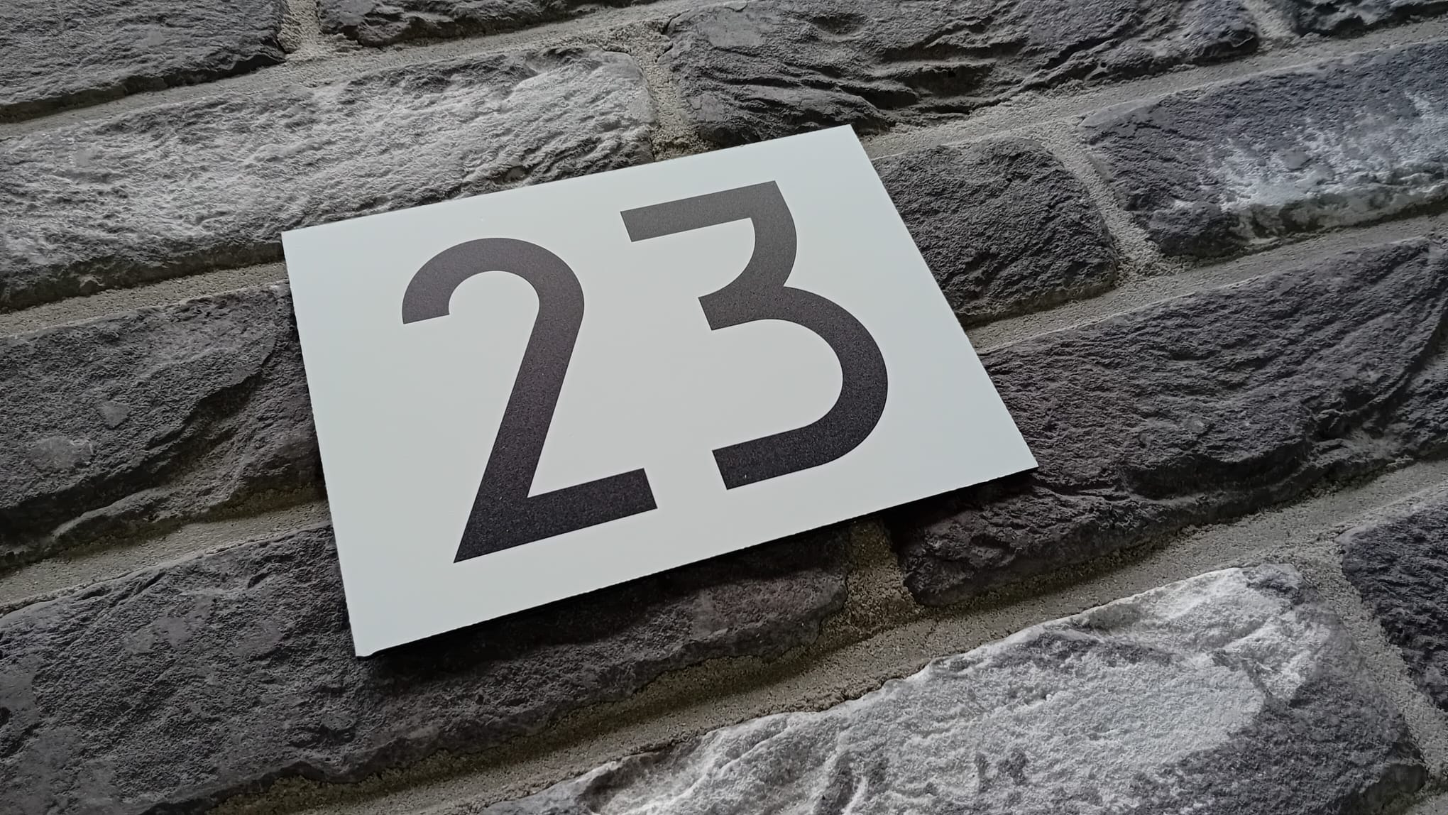 Budget aluminium huisnummers - Standaard huisnummers